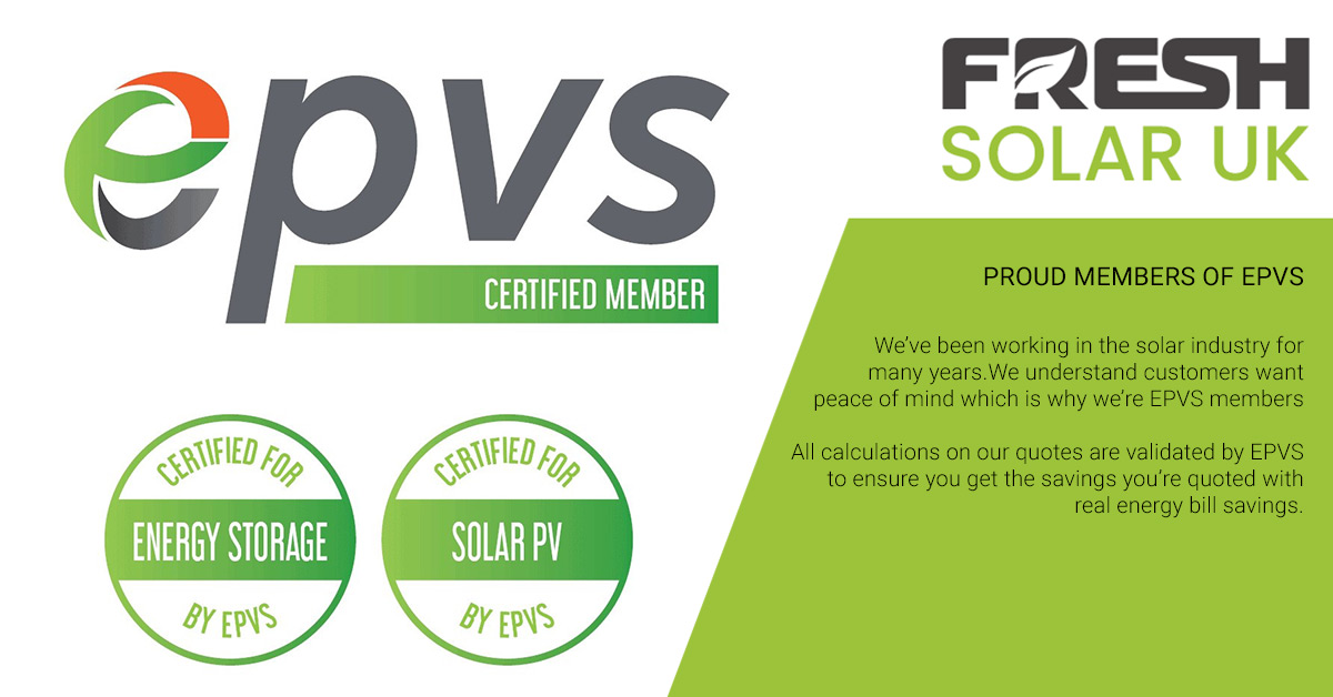 EPVS proud member | Fresh Solar UK