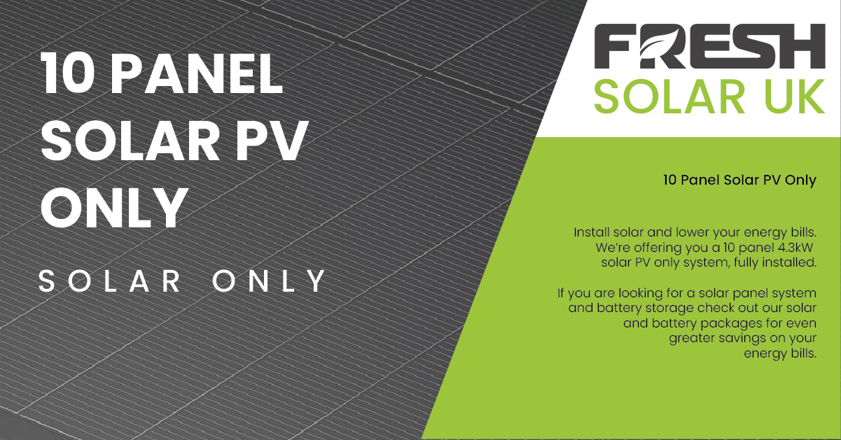 10 Panel PV Only as seen on Costco | Fresh Solar